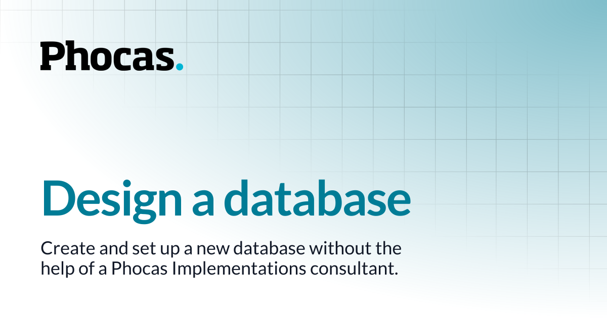 Design a database | Administration | User documentation
