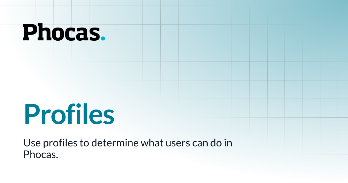 Profiles | Administration | User documentation