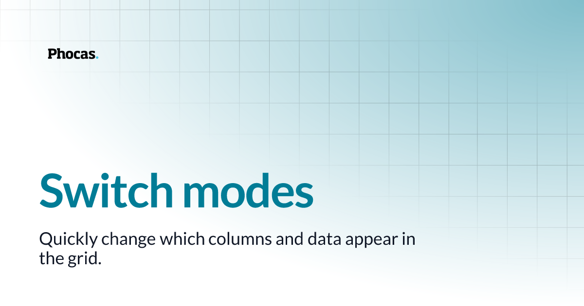 Switch modes | Analytics, Flex Modes, and Insights | User documentation