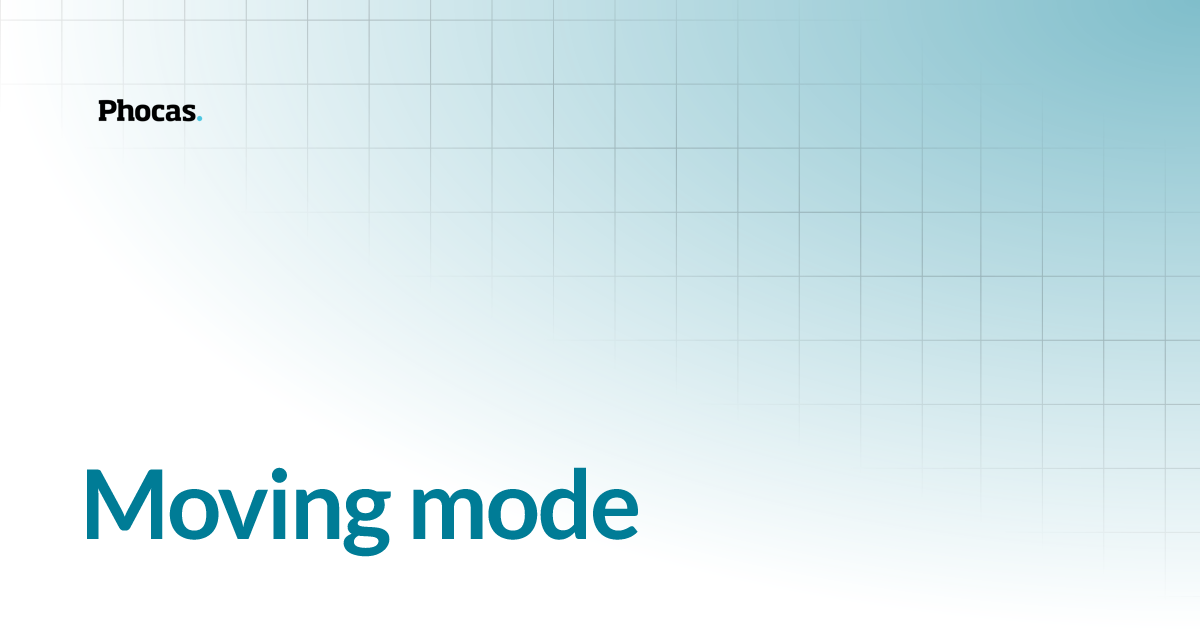 Moving mode | Analytics, Flex Modes, and Insights | User documentation