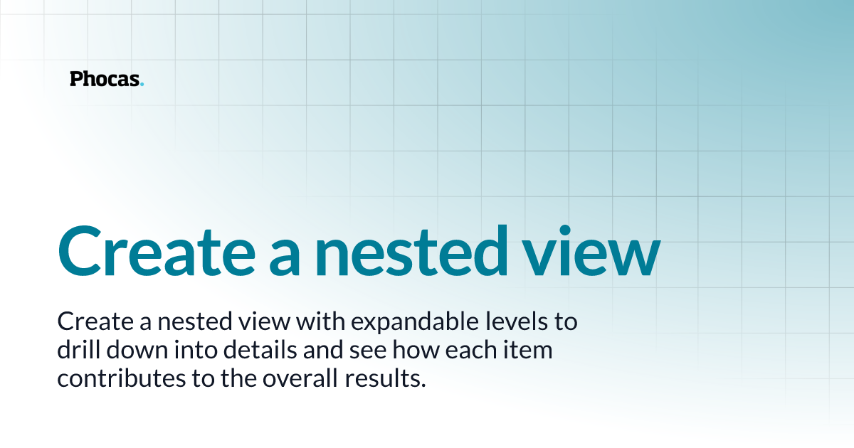 Create a nested view | User documentation