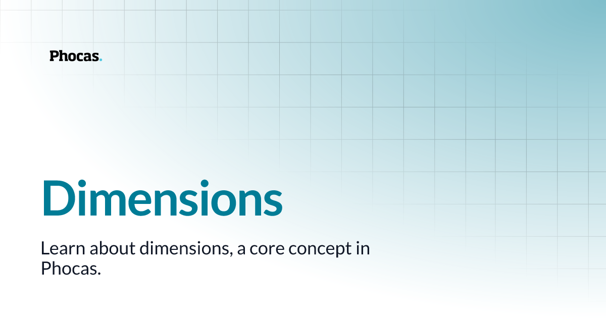 Dimensions | Basics | User documentation