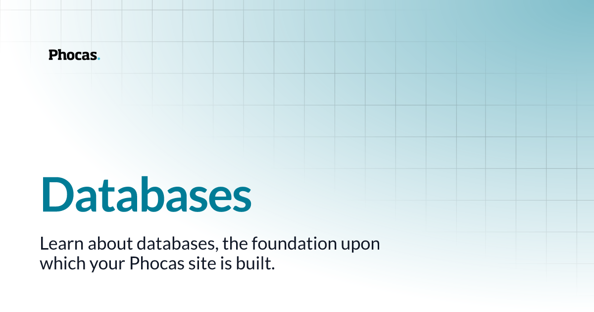 Databases | User documentation