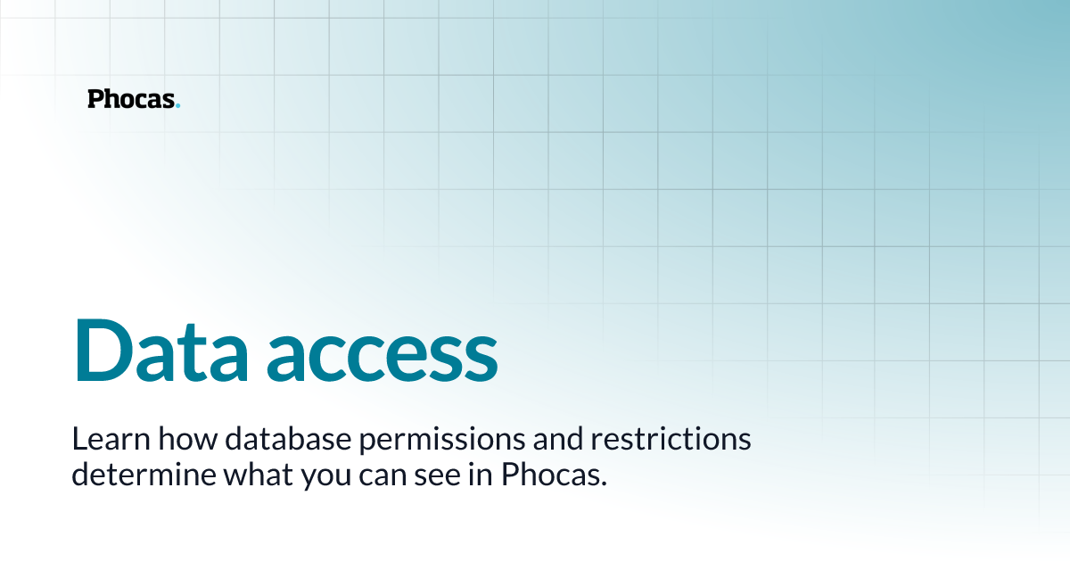Data access | Basics | User documentation