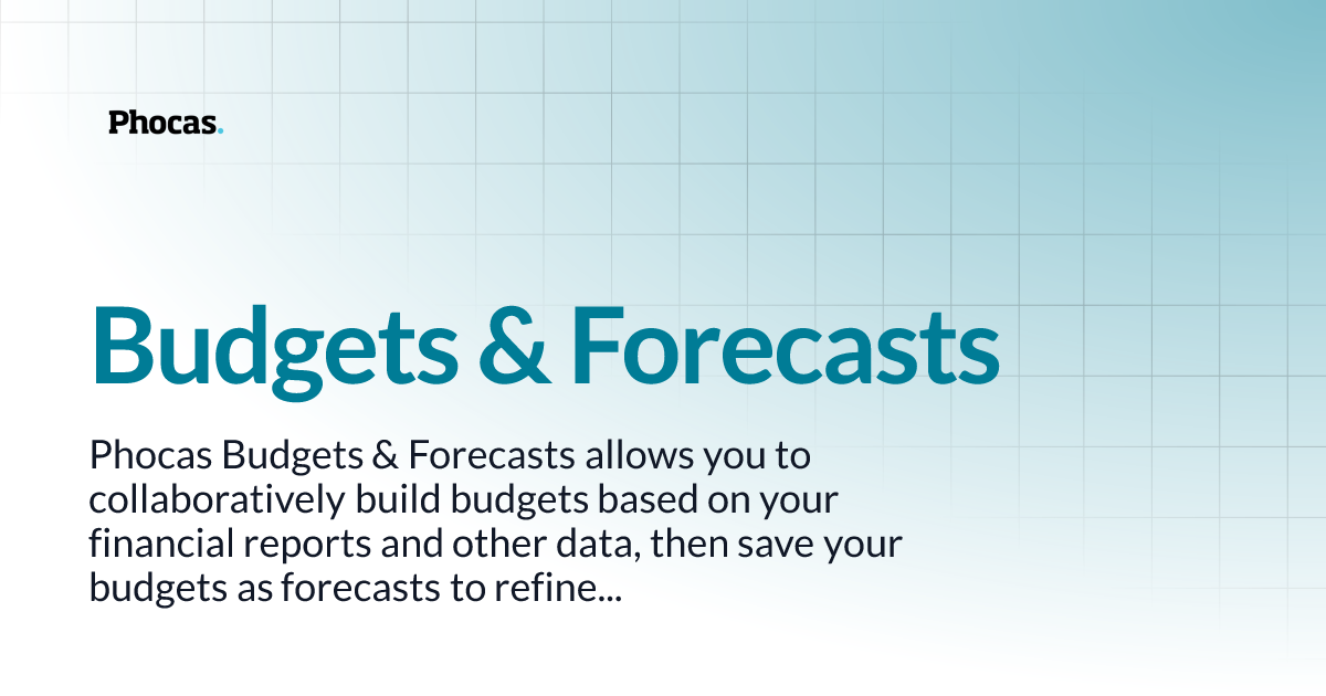 Budgets & Forecasts | User documentation