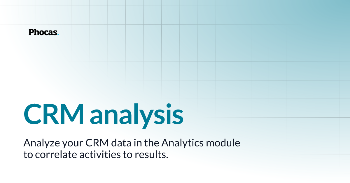 CRM analysis | CRM | User documentation