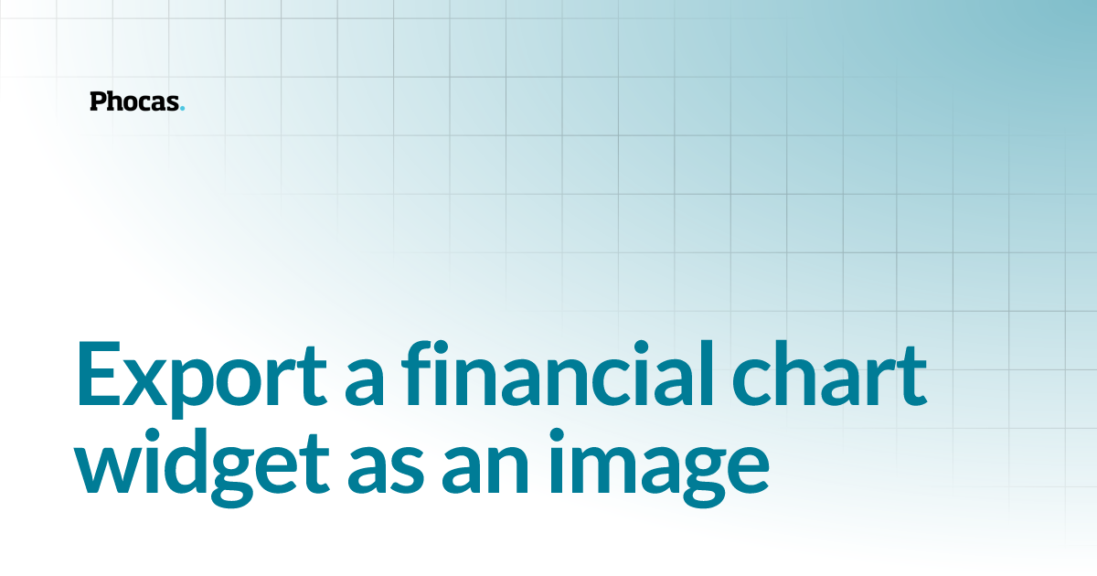 Export a financial chart widget as an image | User documentation