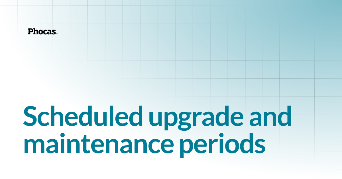 Scheduled upgrade and maintenance periods | User documentation