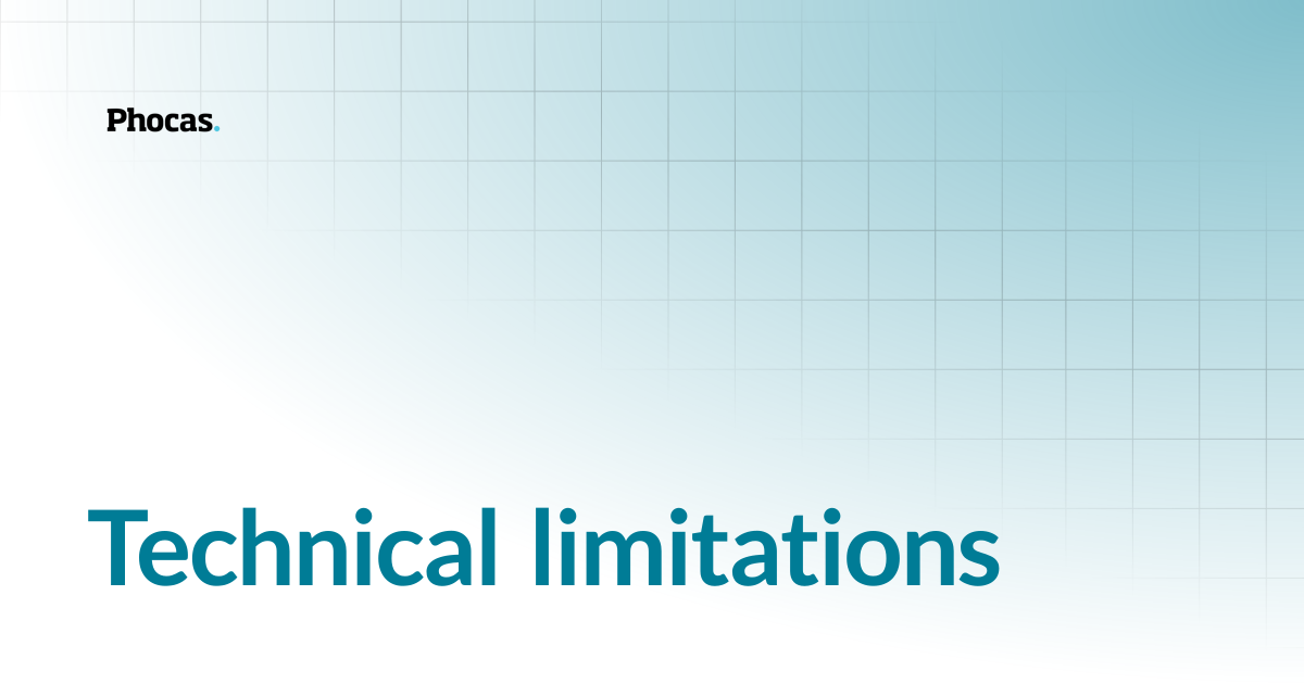 Technical Limitations Other Information User Documentation